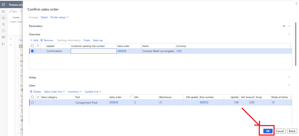 Sales order confirmation using X++ code - Omar Iqbal's Blog