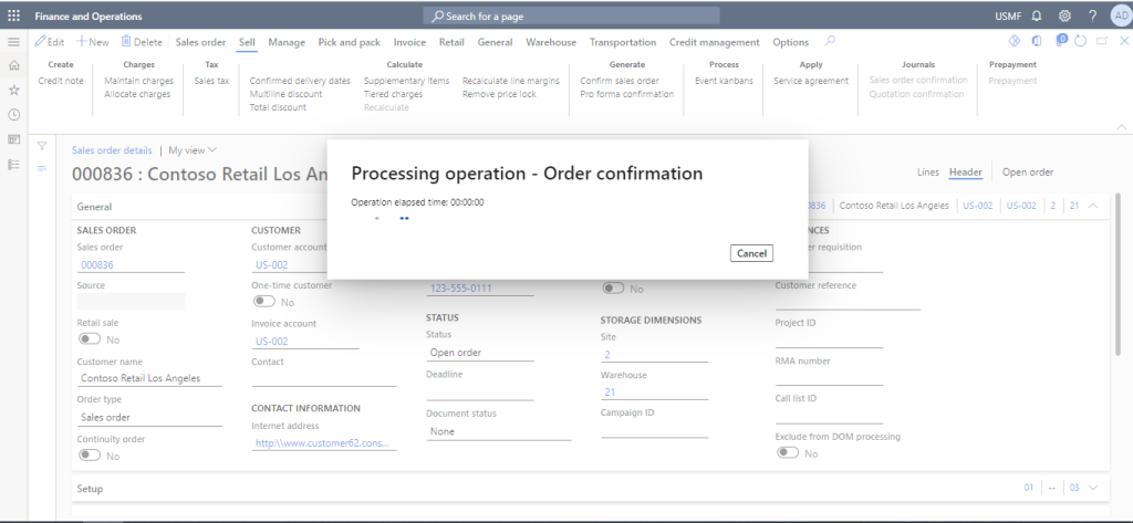 Sales order confirmation using X++ code - Omar Iqbal's Blog